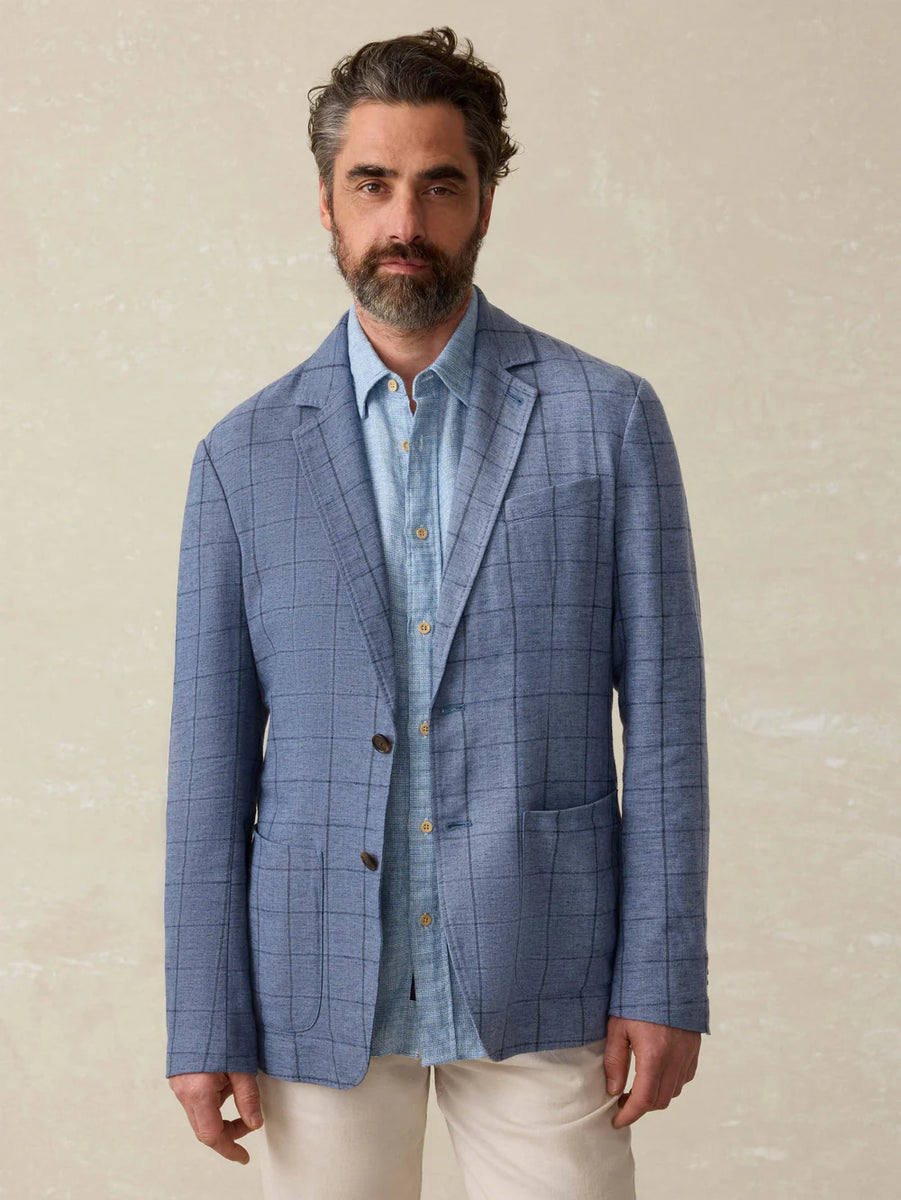 Faherty Movement Linen Blazer – The Spot Boutique